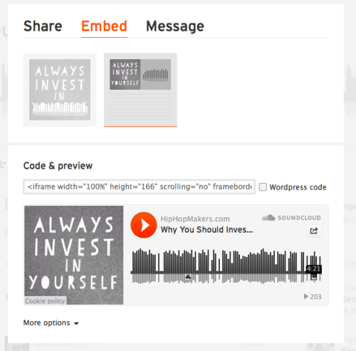 How to Embed a SoundCloud Player – Music Maker WordPress Theme Help