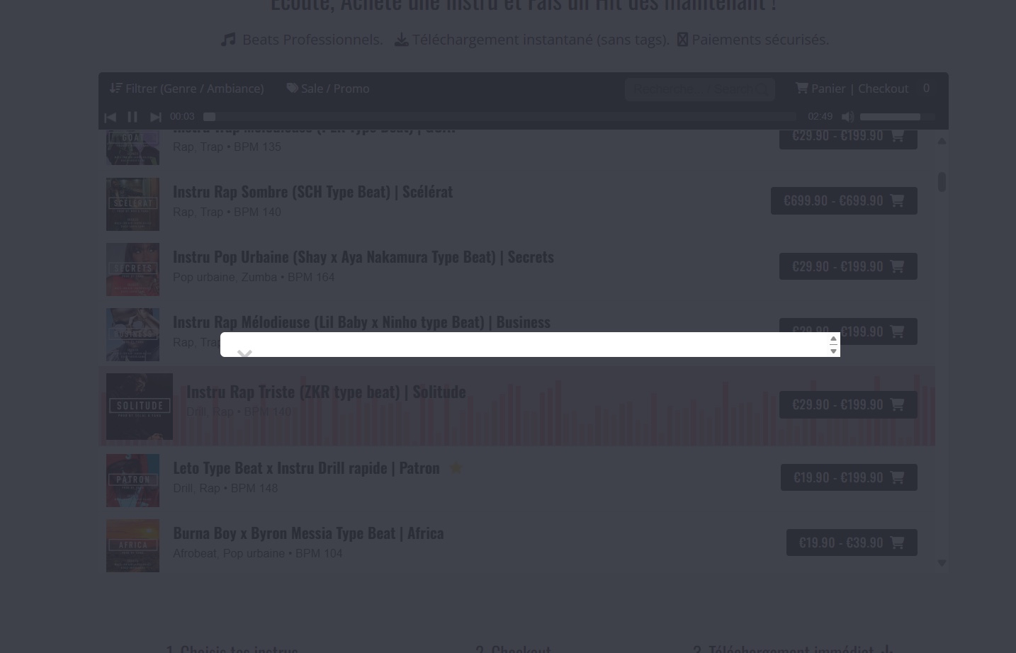 Beat Store Overlay Window Doesn’t Open – Music Maker WordPress Theme Help